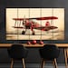Vintage Biplane Canvas Print, Aircraft Wall Art, Pilot Gift, Retro ...