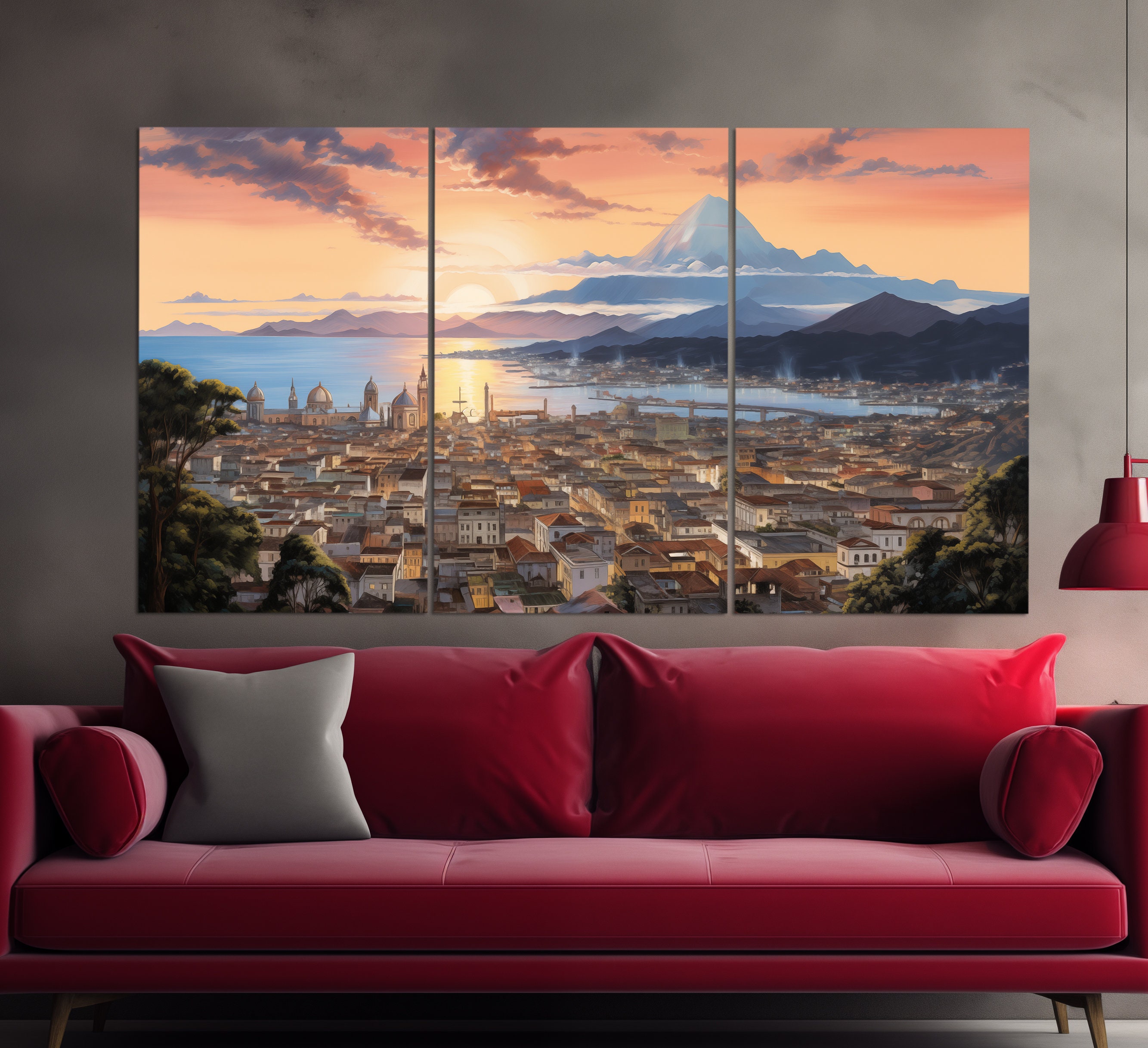 Quito Canvas Print, Abstract Quito Wall Art, Quito Painting, Quito ...