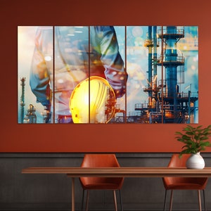 Industrial Canvas Print, Industrial Wall Art, Factory Canvas Print ...