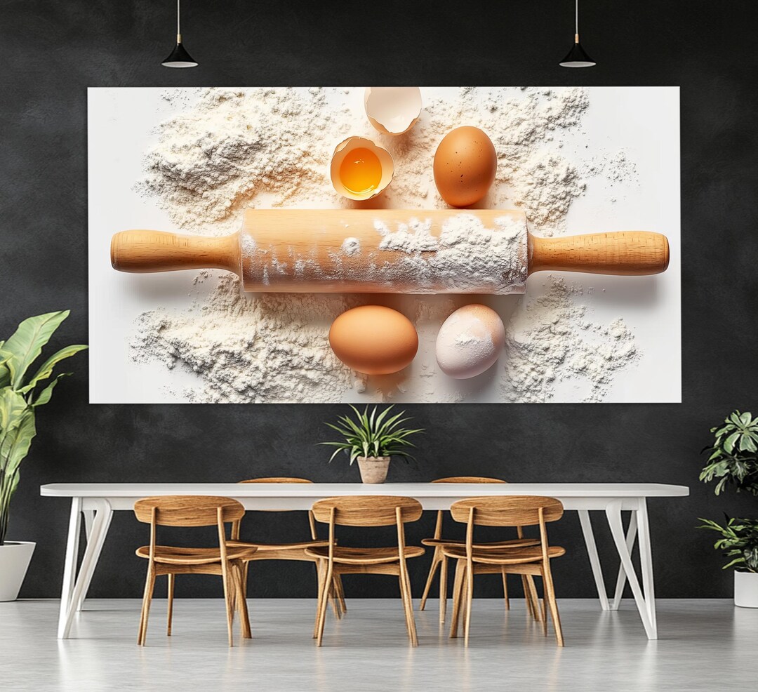 Cooking Wall Art, Kitchen Wall Decor, Baking Canvas Print, Bakery Wall ...