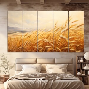 Wheat Field Canvas Print, Farmhouse Wall Decor, Farm Wall Art, Wheat ...