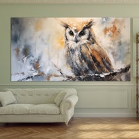 Owl Painting - Etsy