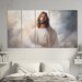 Jesus Christ Neutral Tones Canvas Print in a Vintage Oil Painting Style ...