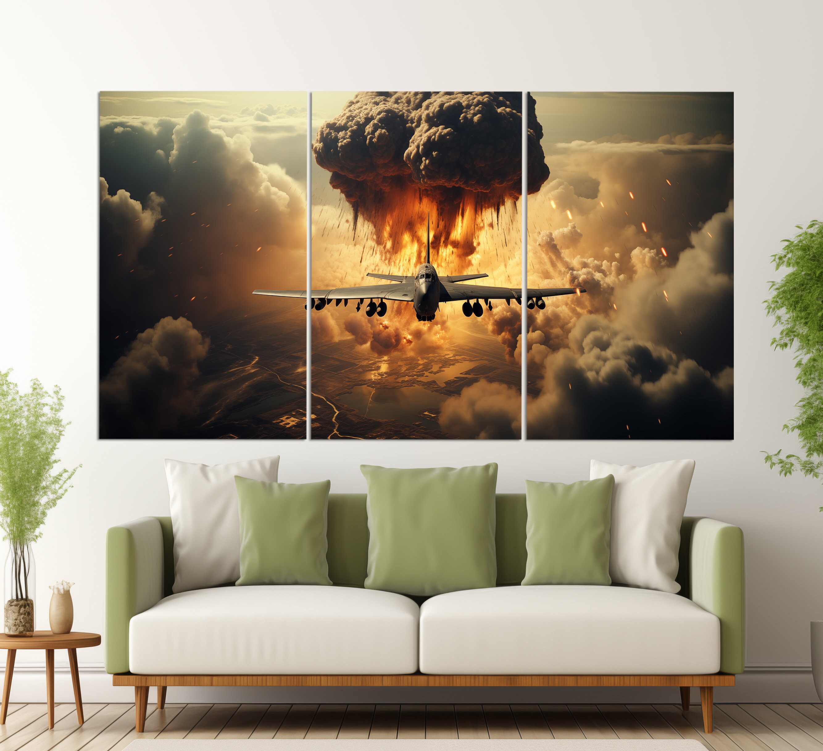 Boeing B-52 Stratofortress Canvas Print, Military Wall Art, Military ...