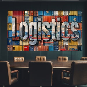 Logistics Wall Art, Logistics Office Wall Decor, Logistician Gift ...
