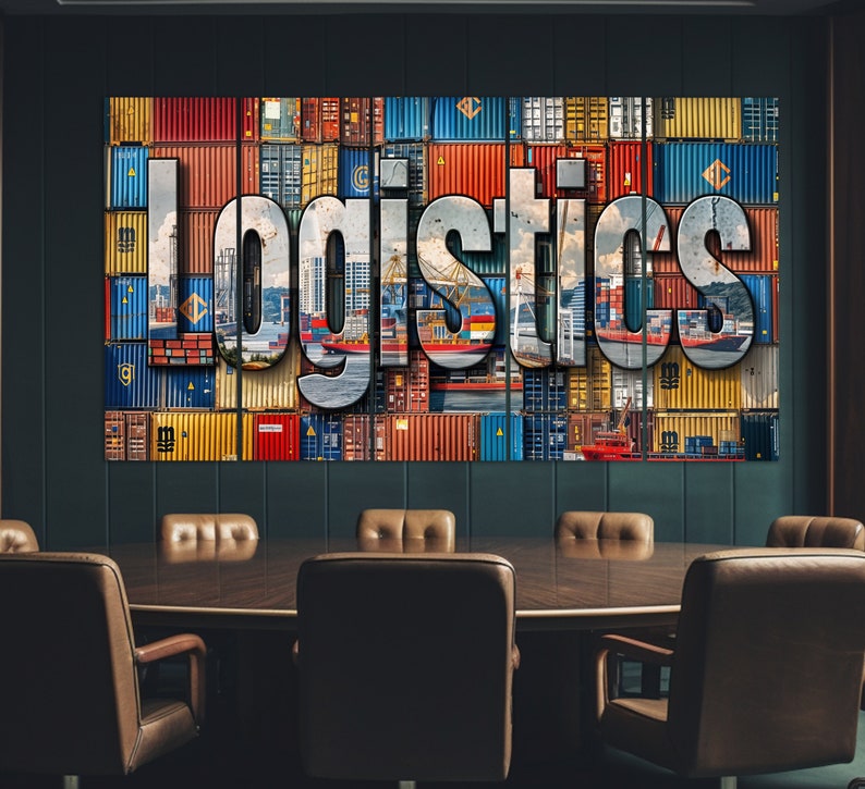 Logistics Wall Art, Logistics Office Wall Decor, Logistician Gift ...
