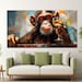 Monkey With Cocktail, Abstract Bar Canvas Print, Funny Cocktail Bar ...