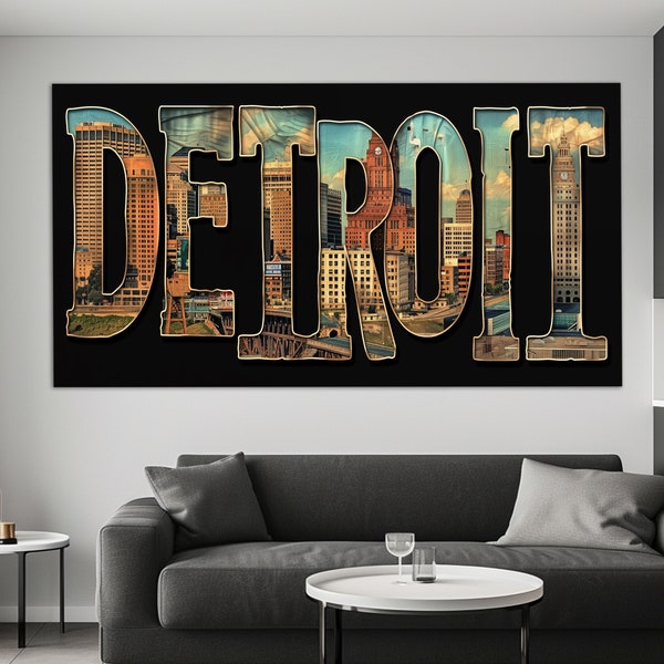 Detroit Poster - Etsy