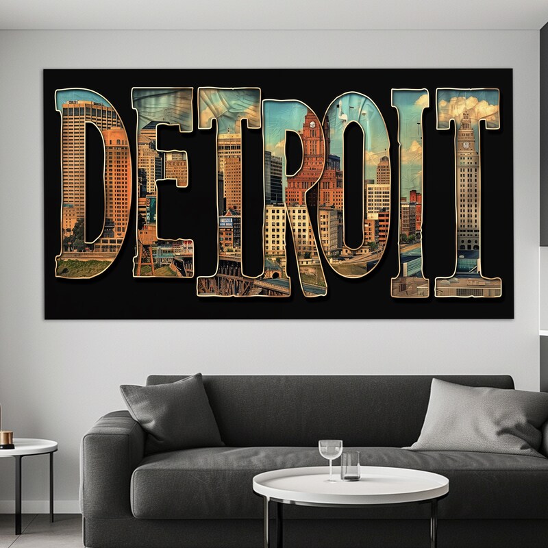 Detroit Poster - Etsy