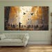 Symphony Orchestra in Golden Autumn Forest Canvas Print in Oil Painting ...