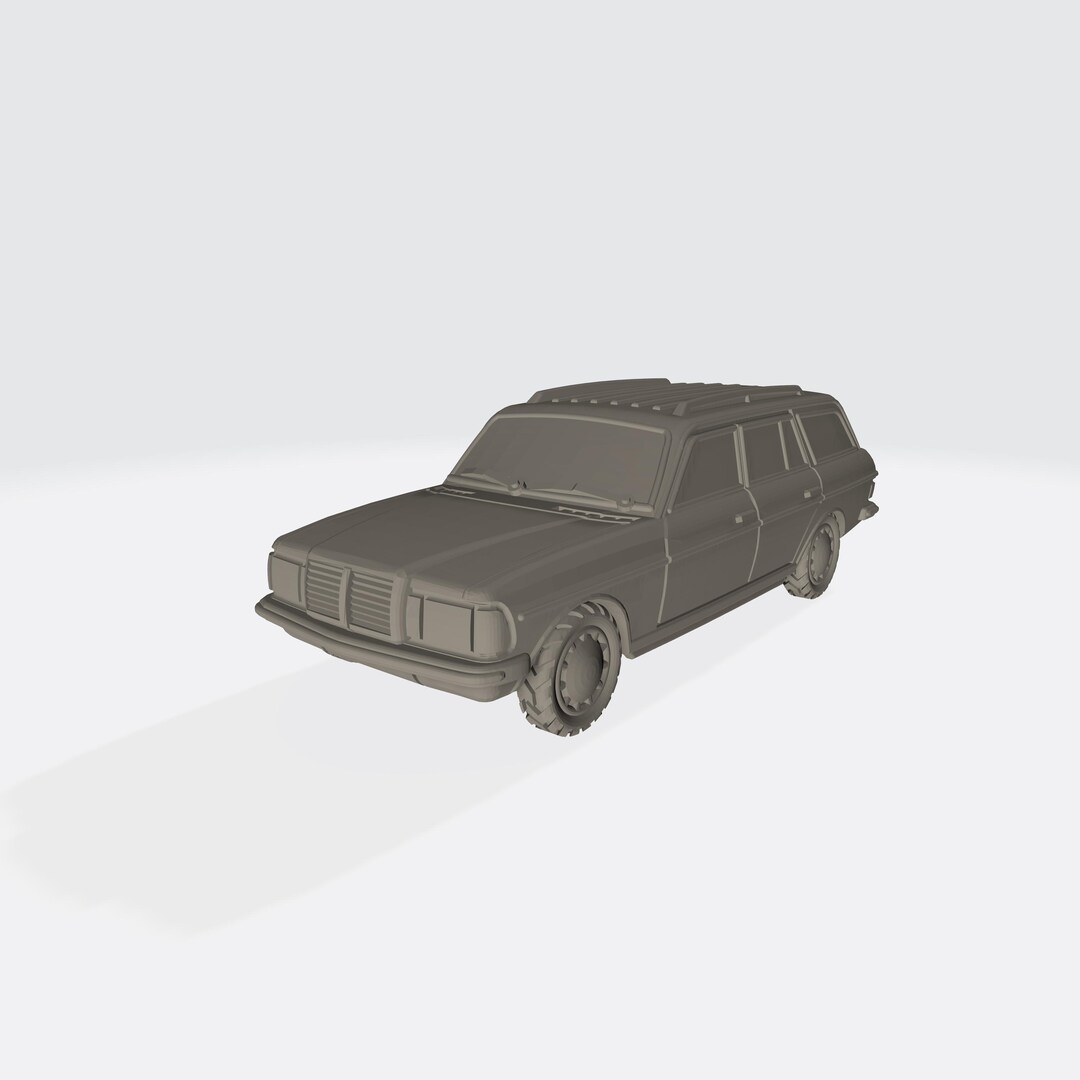 Mercedes-benz W123 Euro Station Wagon 1976–1986 – 3D Printed Model Kit ...