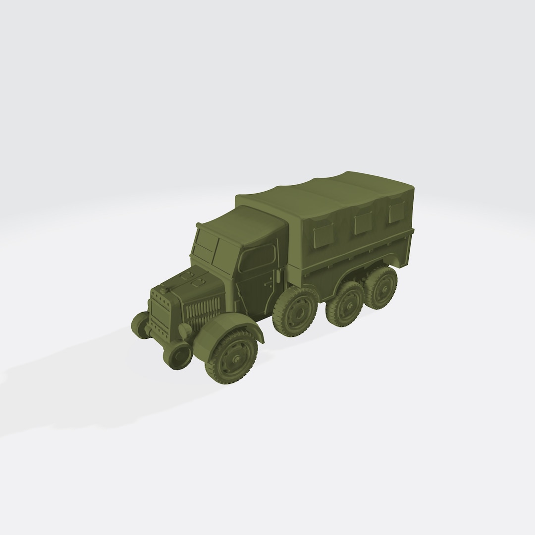 Rába 38M Botond Hungarian Military Truck WWII – 3D Printed Model Kit ...