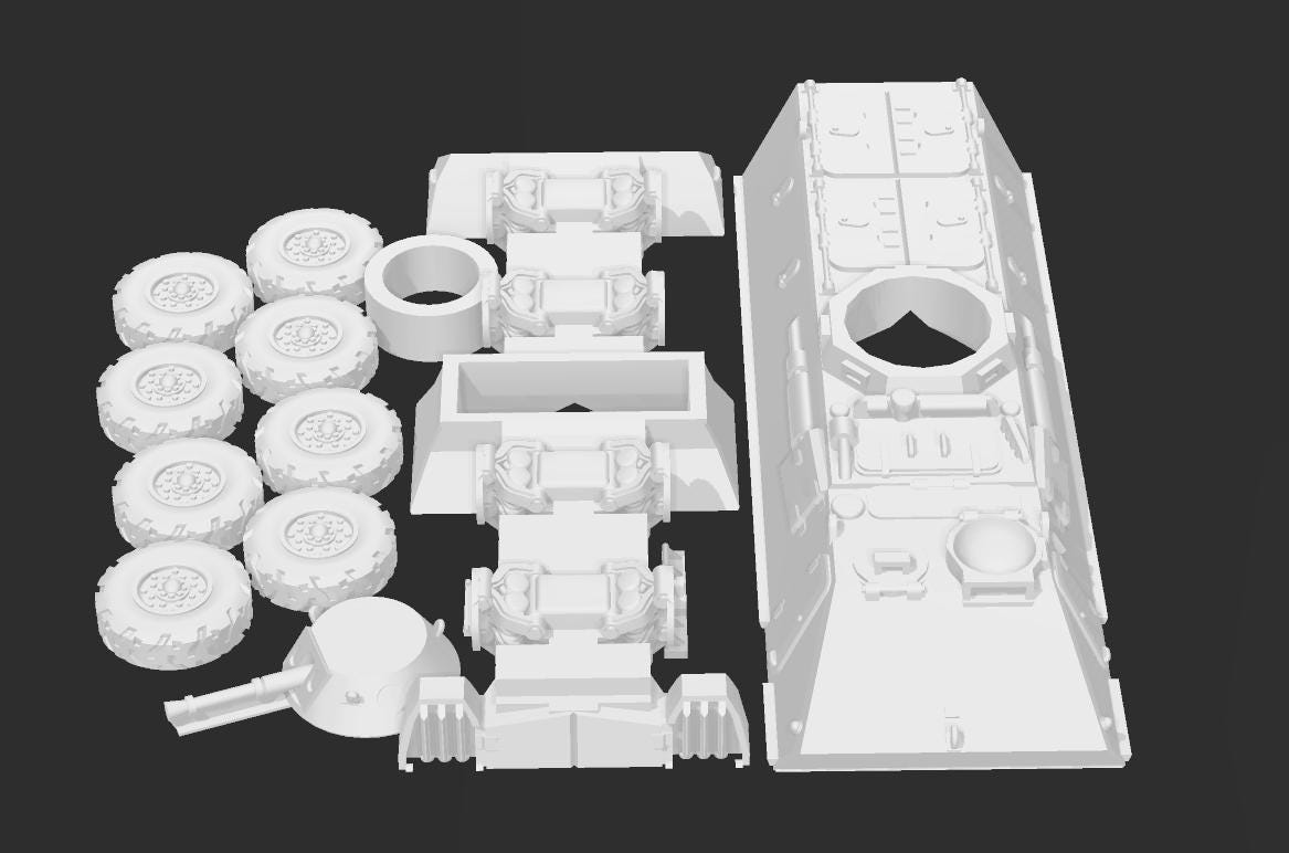 OT-64 SKOT – 3D Printed Cold War APC – Scale Range 1/144 to 1/35 – Pla ...