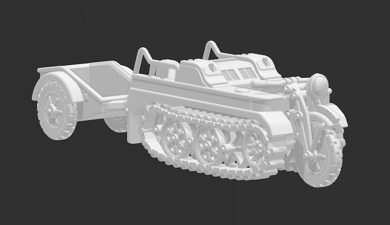 Kettenkrad [GE] – WWII – 3D Printed Model Kit - Etsy