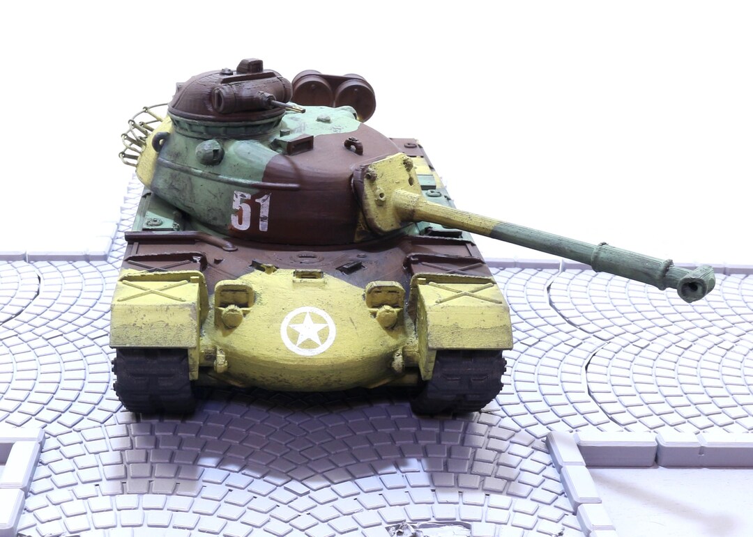 M48 Patton Tank Model - 1/35 Scale, 3D Printed, and Painted - Etsy