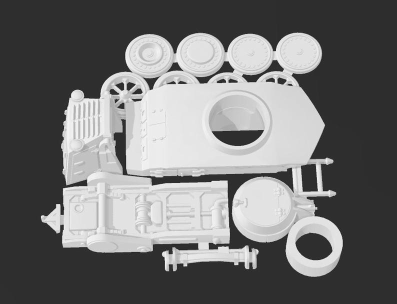 Romfell Armoured Car [AH] – WWI – 3D Printed Model Kit - Etsy