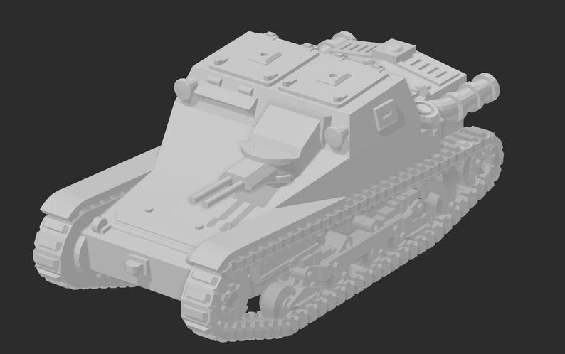 Carro Veloce CV-35 Italian Tankette WWII – 3D Printed Model Kit ...
