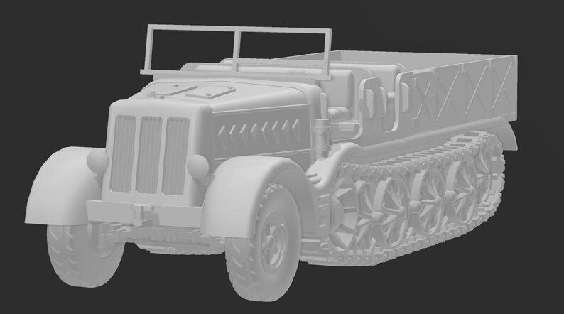 Sd.kfz. 9 Famo German Heavy Half-track Model Kit – 3D Printed ...