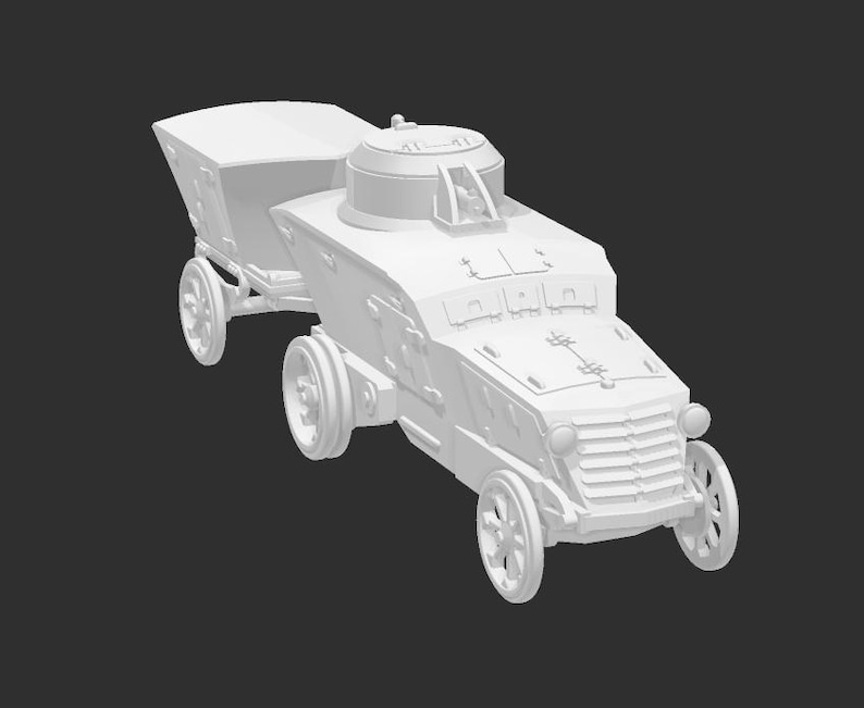Romfell Armoured Car [AH] – WWI – 3D Printed Model Kit - Etsy