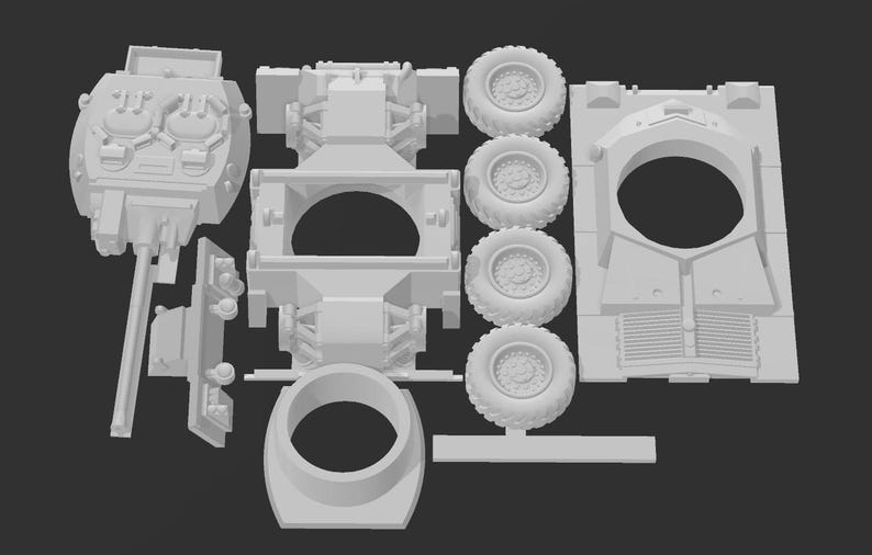 FV721 Fox [UK] – Cold War – 3D Printed Model Kit - Etsy