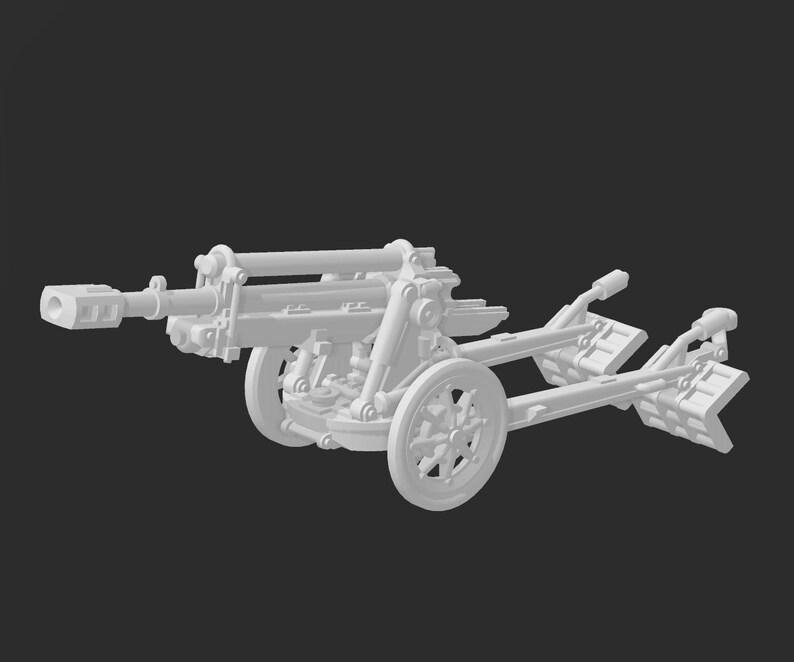 3D Printed WWII German Mountain Howitzer Model Kit – Unpainted ...