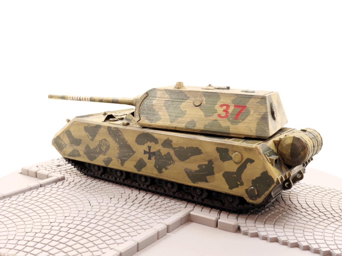 MAUS Tank Model - 1/35 Scale, 3D Printed, and Painted - Etsy