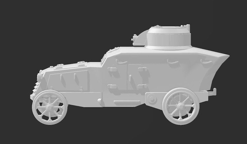 Romfell Armoured Car [AH] – WWI – 3D Printed Model Kit - Etsy