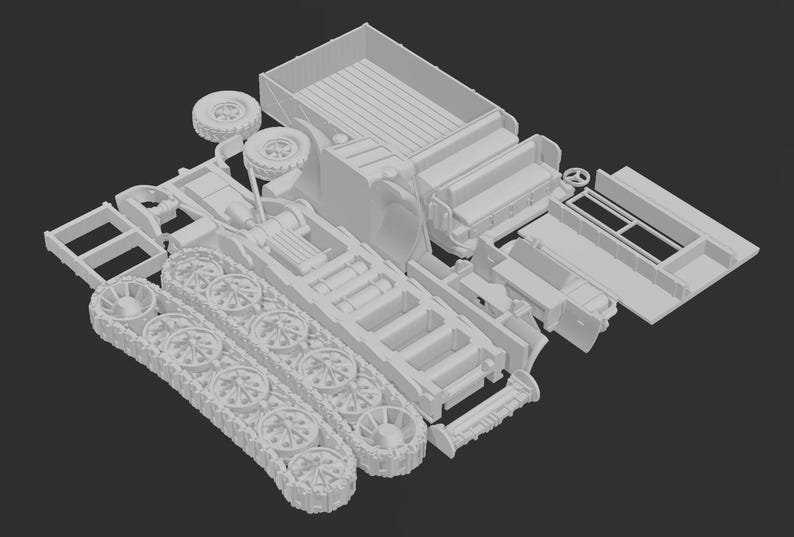 Sd.kfz. 9 Famo German Heavy Half-track Model Kit – 3D Printed ...