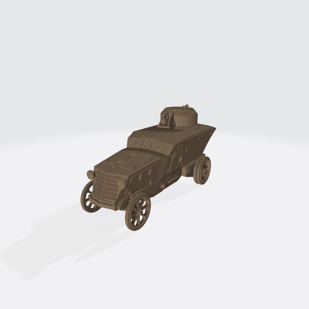 Romfell Armoured Car 1915 – 3D Printed WWI Model Kit - Etsy UK