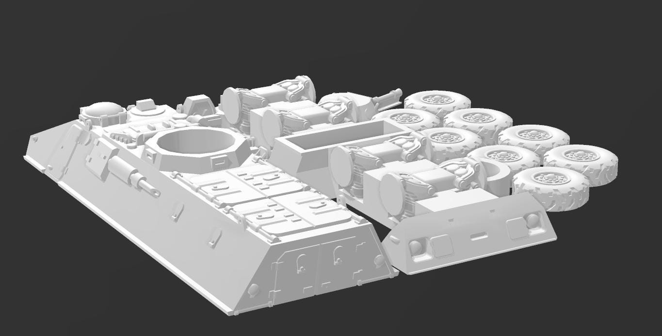 OT-64 SKOT – 3D Printed Cold War APC – Scale Range 1/144 to 1/35 – Pla ...