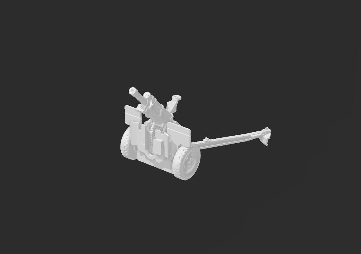 105mm Howitzer M2 American Field Artillery WWII – 3D Printed Model Kit ...