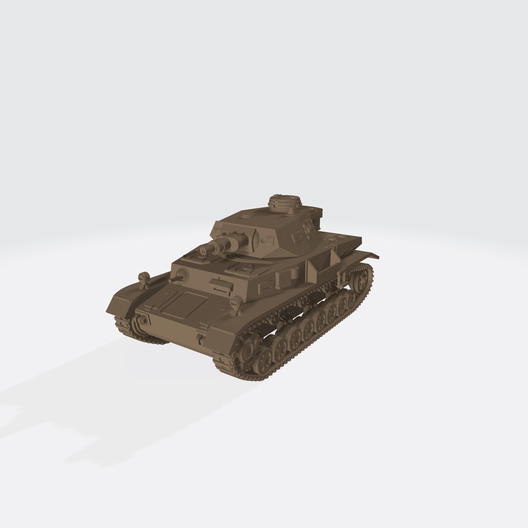 Panzer IV Tank Model Kit – 3D Printed WWII Miniature, Unpainted - Etsy