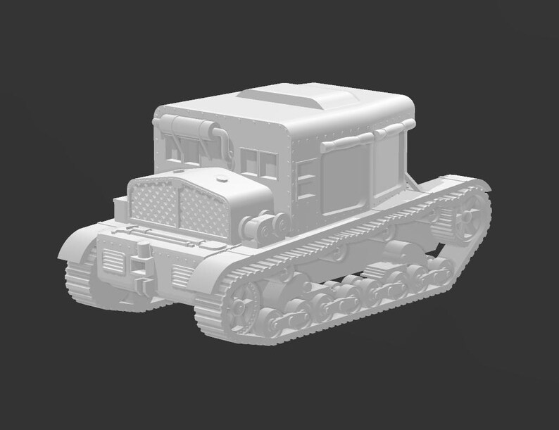 C7P Artillery Tractor [PL] – WWII – 3D Printed Model Kit - Etsy