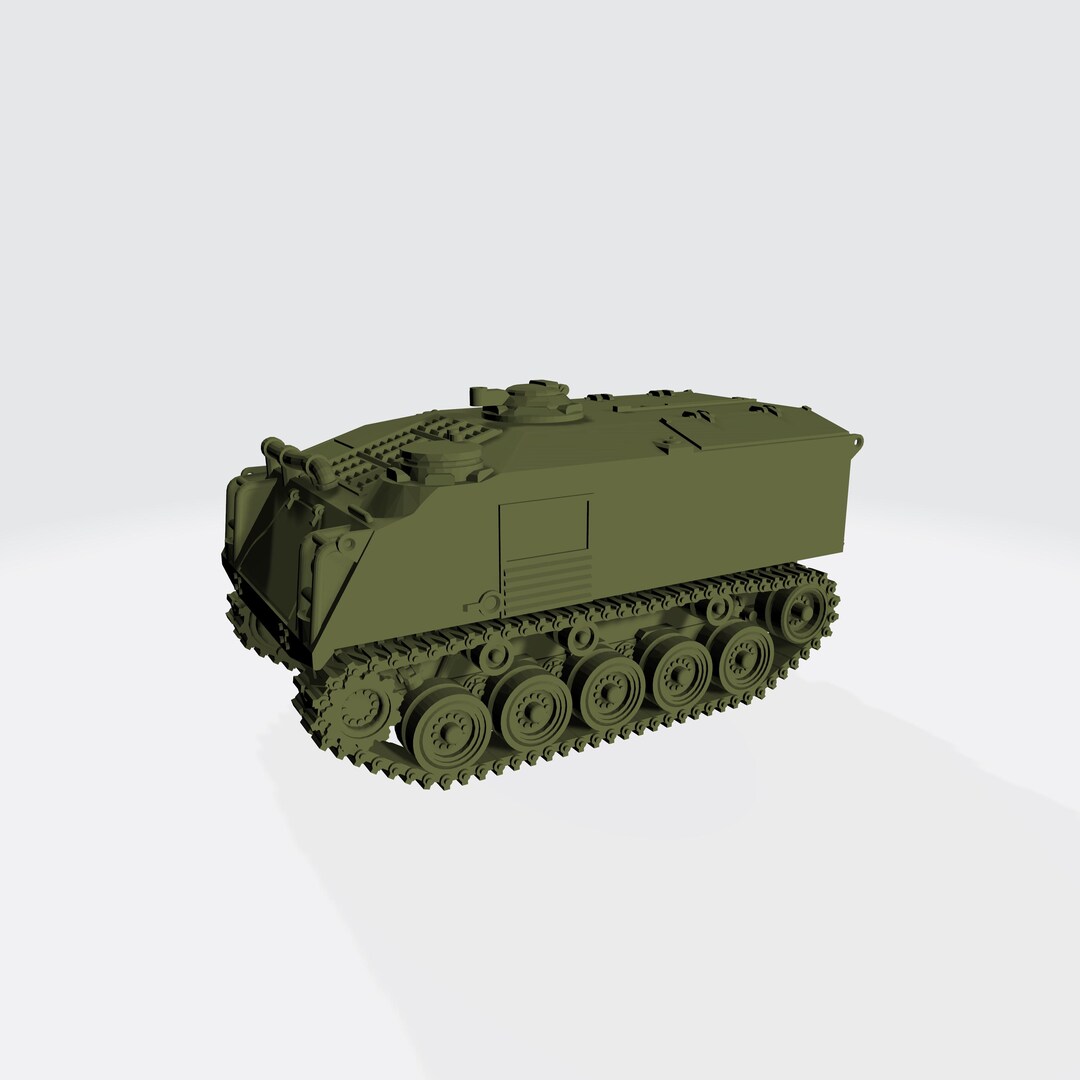 3D Printed M75 APC Model Kit – Korean War Vehicle, Unpainted Miniature ...