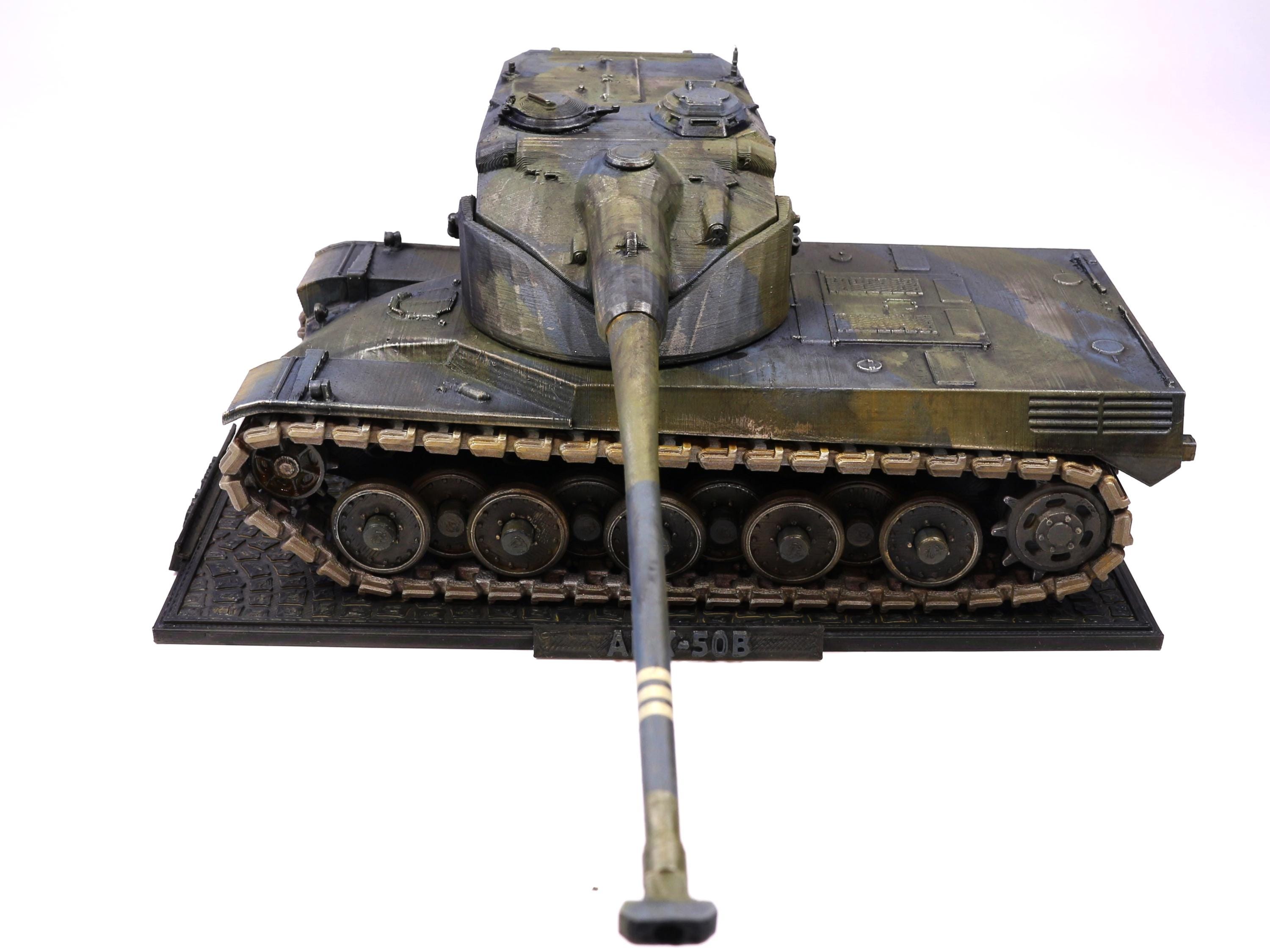 1:35 Scale AMX 50B – 3D Printed & Hand-painted French Heavy Tank Model ...