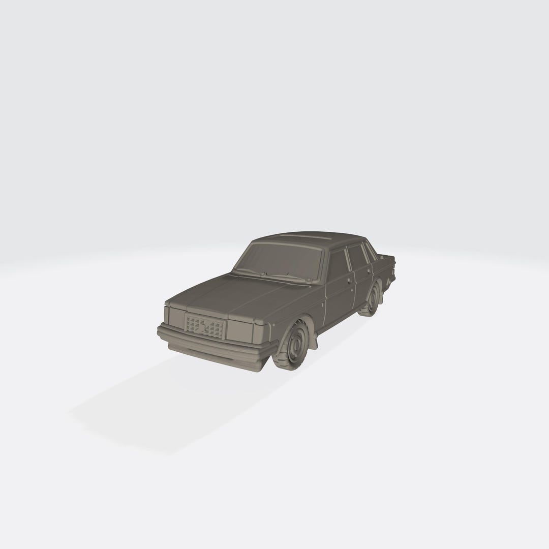 Volvo 240 - 3D Printed Model Kit – Unpainted Miniature for Dioramas ...