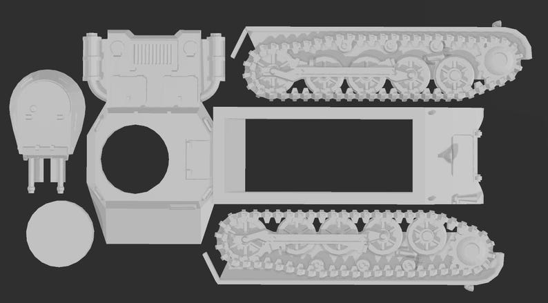 Panzer I (sd.kfz. 101) German Light Tank WWII – 3D Printed Model Kit ...