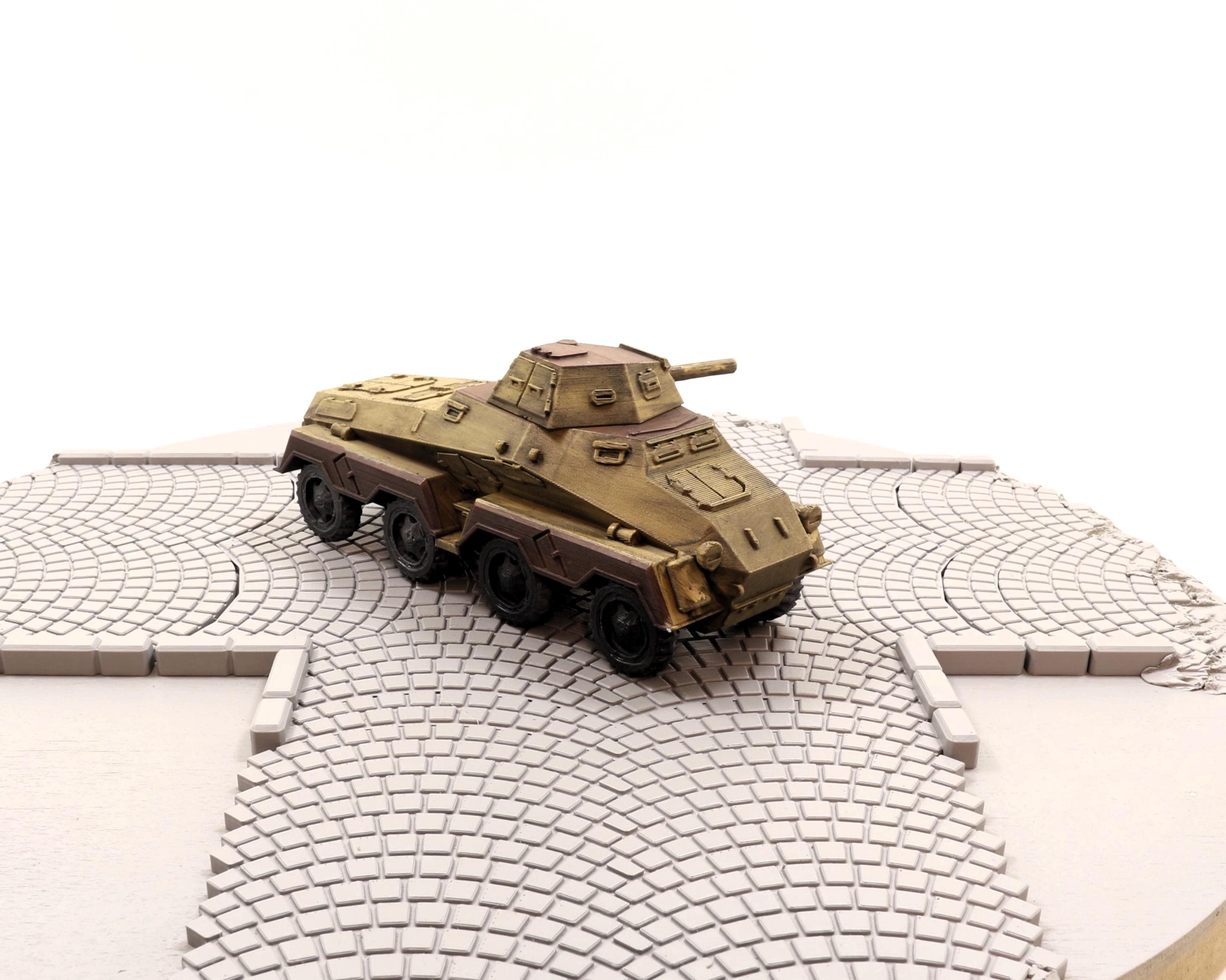 Sd.kfz. 231 8 Rad Tank Model - 1/35 Scale, 3D Printed, and Painted - Etsy