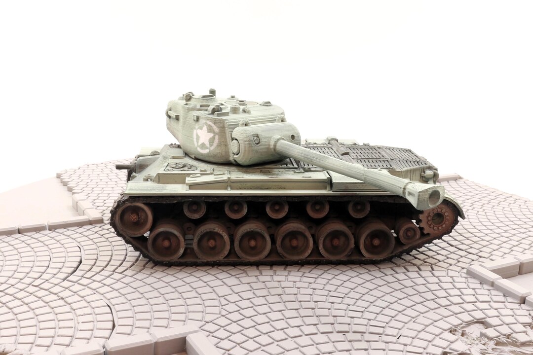 M46 Patton Tank Model - 1/35 Scale, 3D Printed, and Painted - Etsy