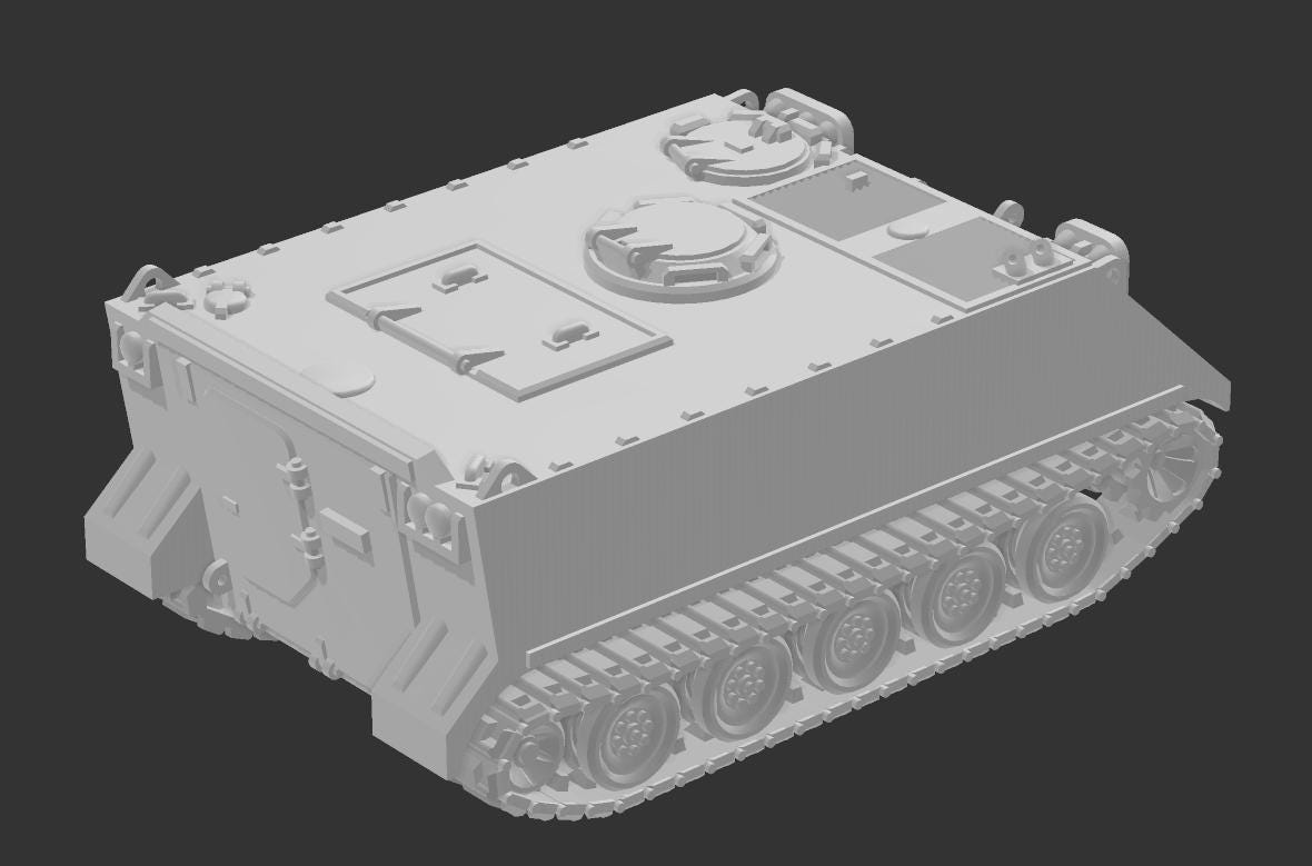 M113 – 3D Printed Armoured Personnel Carrier Model Kit – FDM PLA – 1/ ...