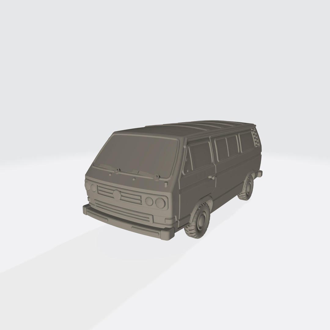 VW Vanagon T3 [GE] – Postwar – 3D Printed Model Kit - Etsy