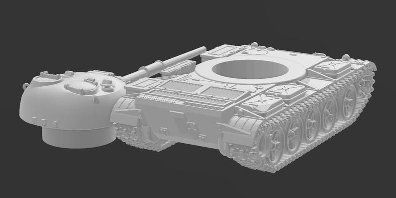 Type 59 Chinese Main Battle Tank Cold War – 3D Printed Model Kit ...