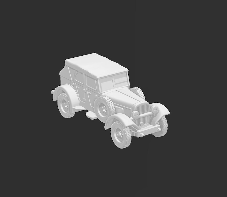 Wanderer W11 German Staff Car 1930s–wwii – 3D Printed Model Kit ...