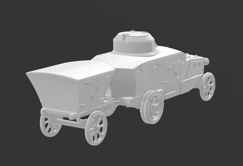 Romfell Armoured Car [AH] – WWI – 3D Printed Model Kit - Etsy