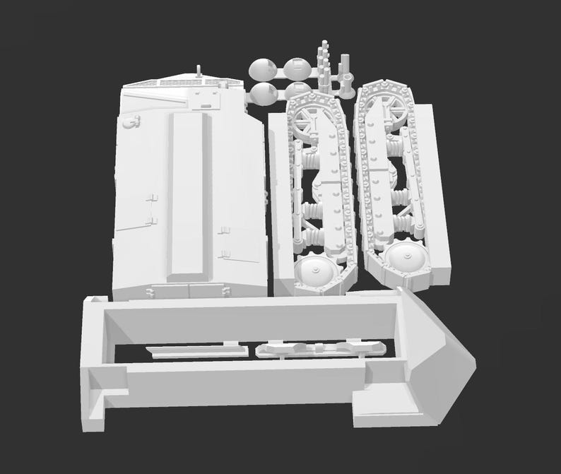 Schneider CA1 – 3D Printed French WWI Tank – Scale Range 1/144 to 1/35 ...