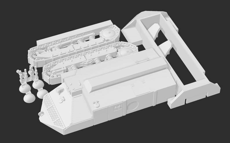 Schneider CA1 – 3D Printed French WWI Tank – Scale Range 1/144 to 1/35 ...