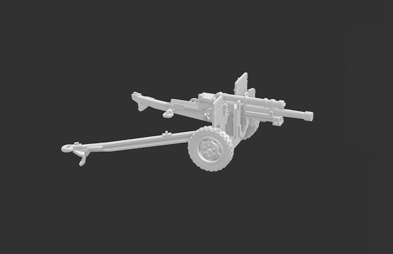 105mm Howitzer M2 American Field Artillery WWII – 3D Printed Model Kit ...