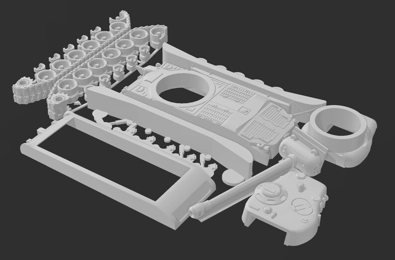 M26 Pershing American Heavy Tank WWII – 3D Printed Model Kit ...