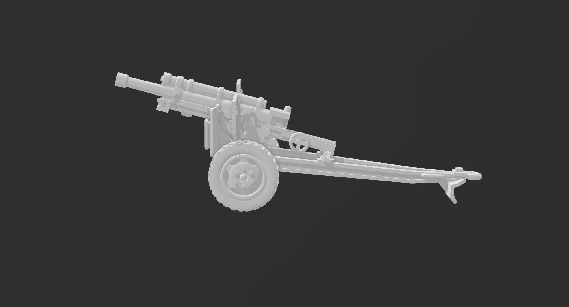 105mm Howitzer M2 American Field Artillery WWII – 3D Printed Model Kit ...
