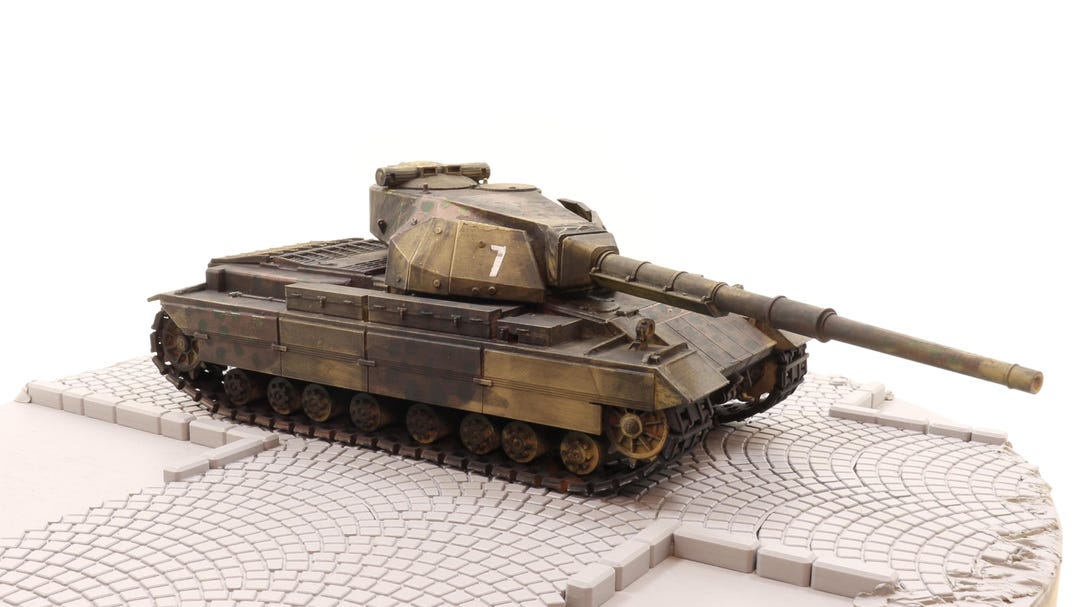 Super Conqueror Tank Model - 1/35 Scale, 3D Printed, and Painted - Etsy